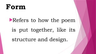 ENGLISH 7 LESSON_QUARTER 1BASIC ELEMENTS of POETRY | PPTX