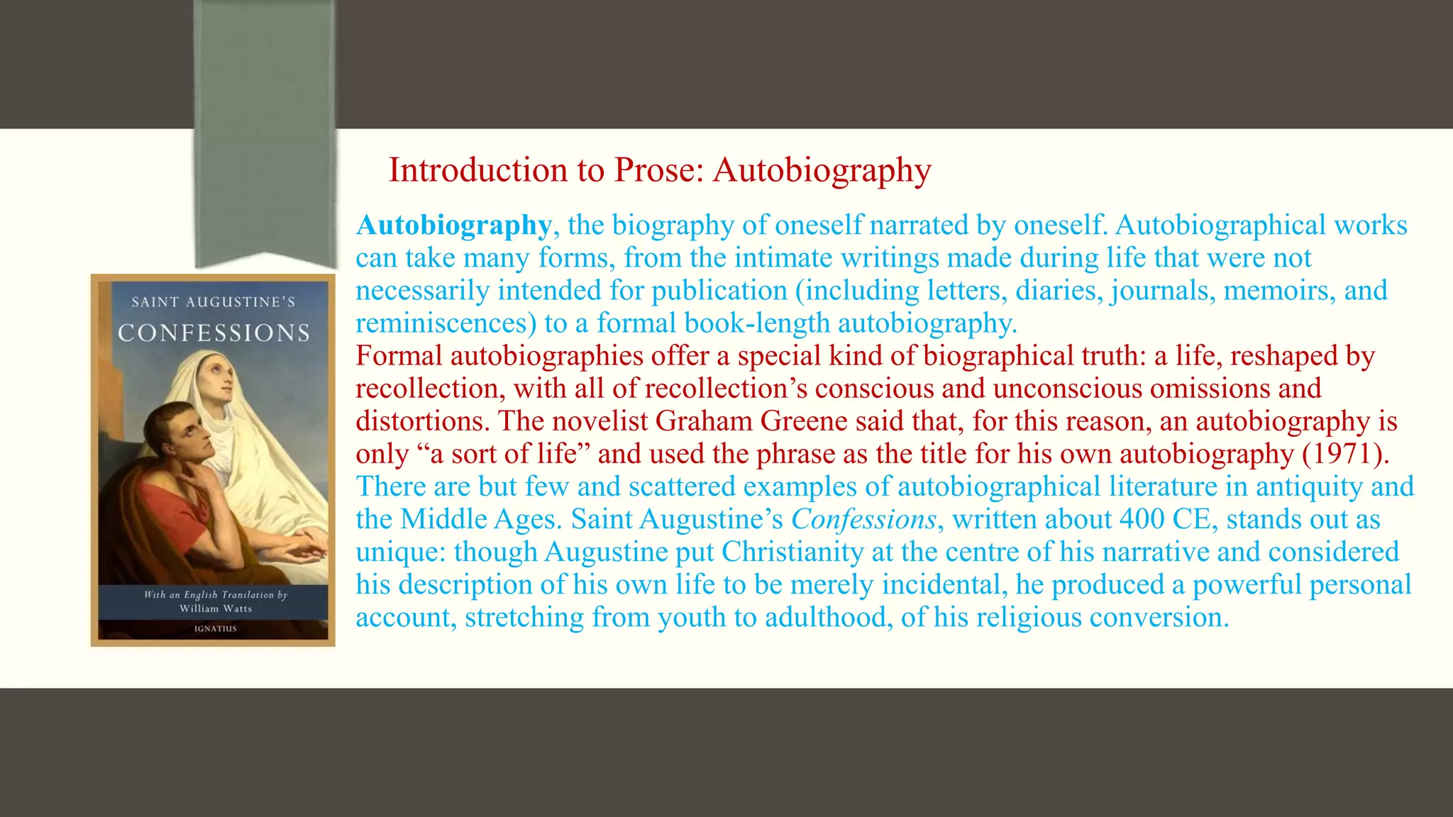 Basic Elements of Prose | PPTX