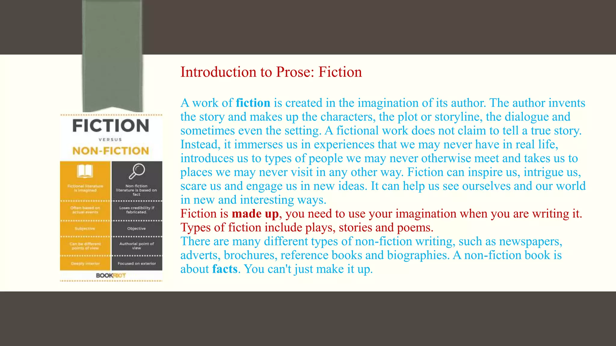 Basic Elements of Prose | PPTX