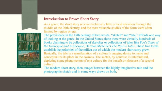 Basic Elements of Prose | PPTX