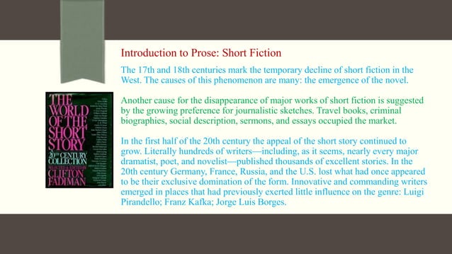 Basic Elements of Prose | PPTX