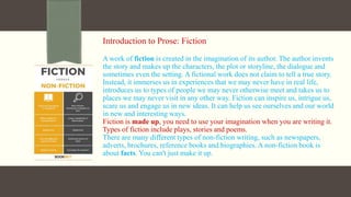 Basic Elements of Prose | PPTX