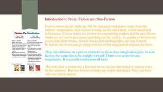 Basic Elements of Prose | PPTX