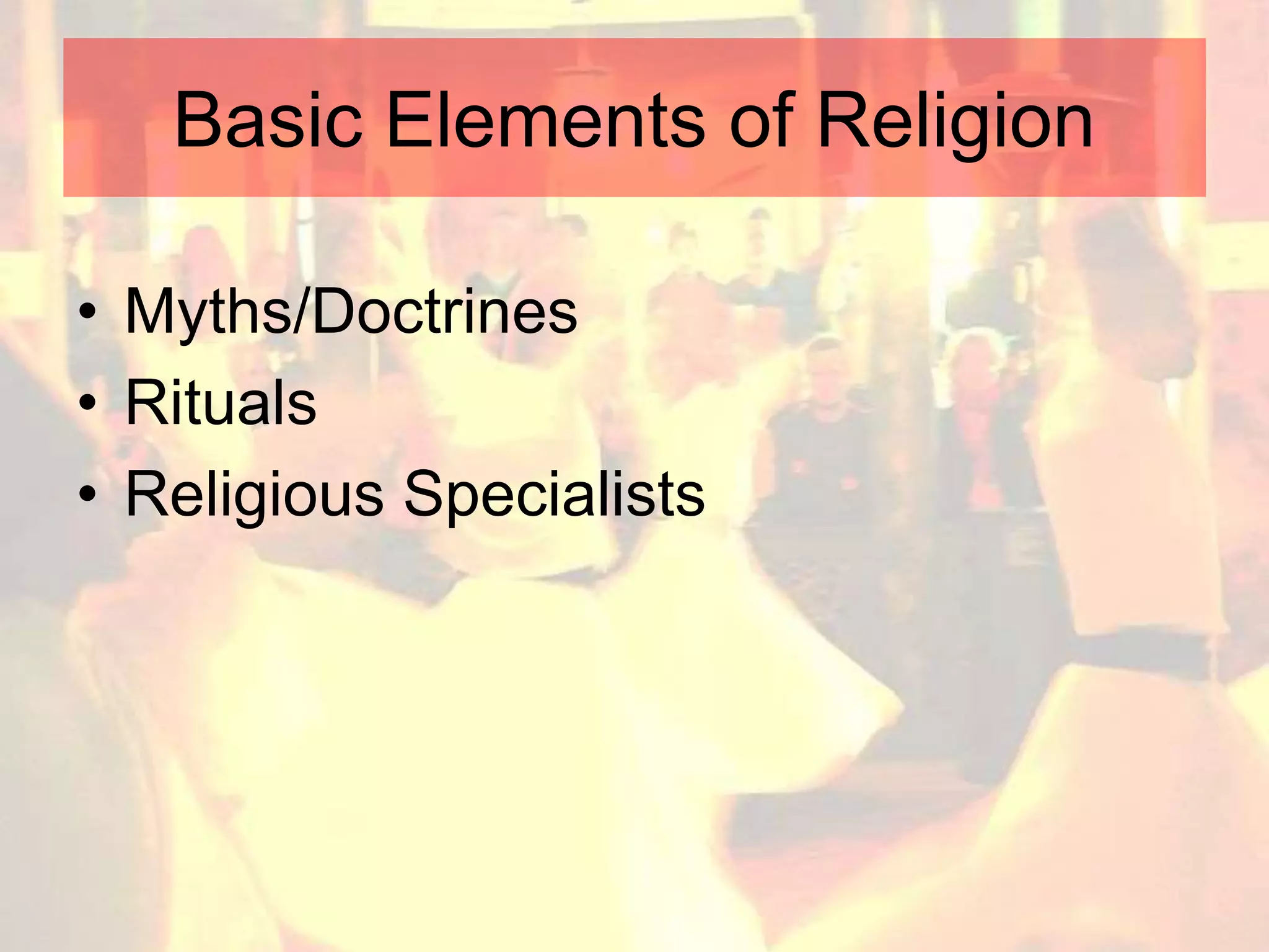 Basic elements of religion | PPTX