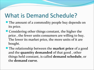 Basic elements of supply and demand | PPT