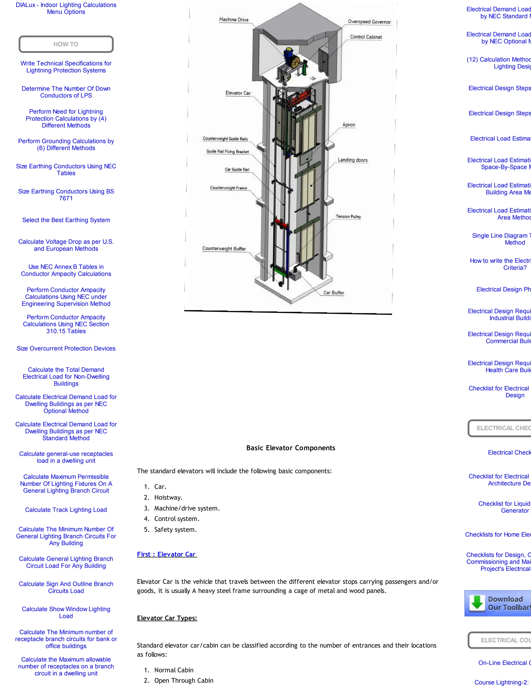 Basic Elevator Components - Part One ~ Electrical Knowhow.pdf