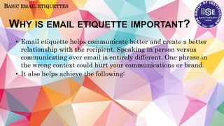 BASIC EMAIL ETIQUETTES , communication .pptx