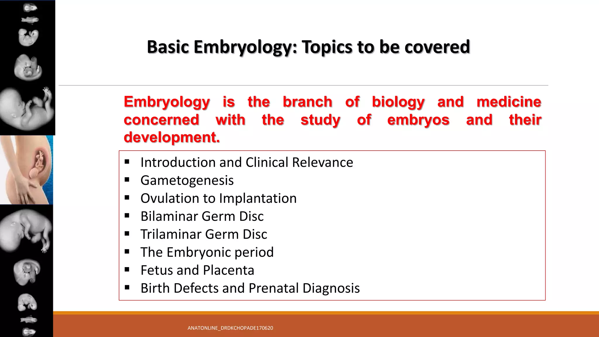 Basic embryology 1- Gametogenesis | PPTX