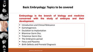 Basic embryology 1- Gametogenesis | PPTX