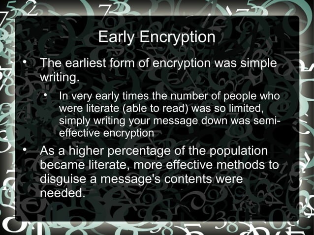 Basic encryption | PPT | Information and Network Security | Computing