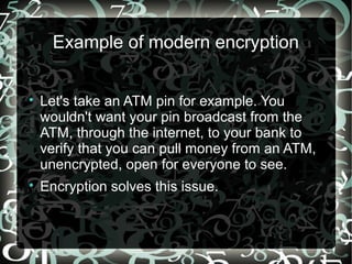 Basic encryption | PPT | Information and Network Security | Computing