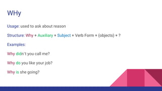Basic English Beginner Session 2 - Questions in English - Ash Vyas | PPTX
