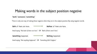 Basic English Beginner Session 3 - Negation in English - Ash Vyas | PPTX