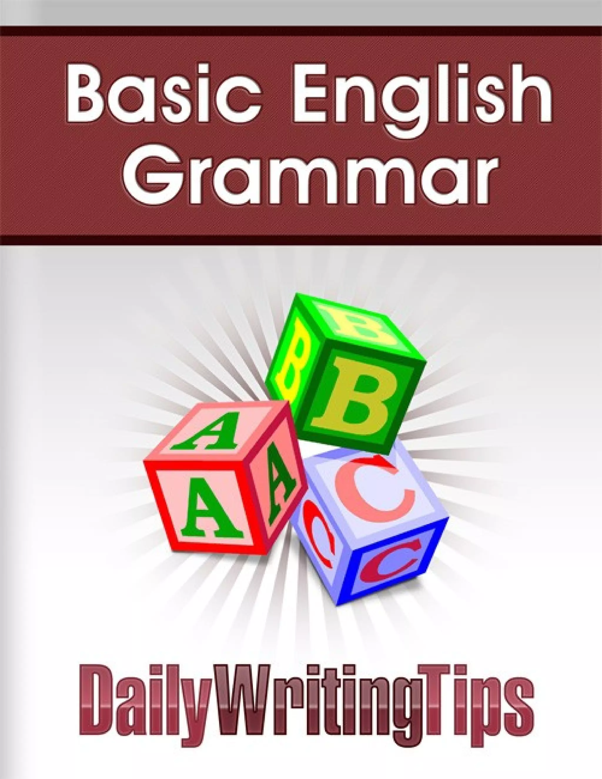 Basic English Grammar | PDF