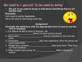Basic english grammar (1.used to) | PPTX