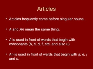 Basic English Grammar Chapter 1 | PPT