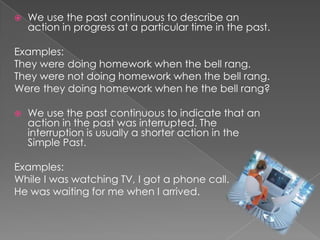 Basic english grammar (past continuous) | PPTX