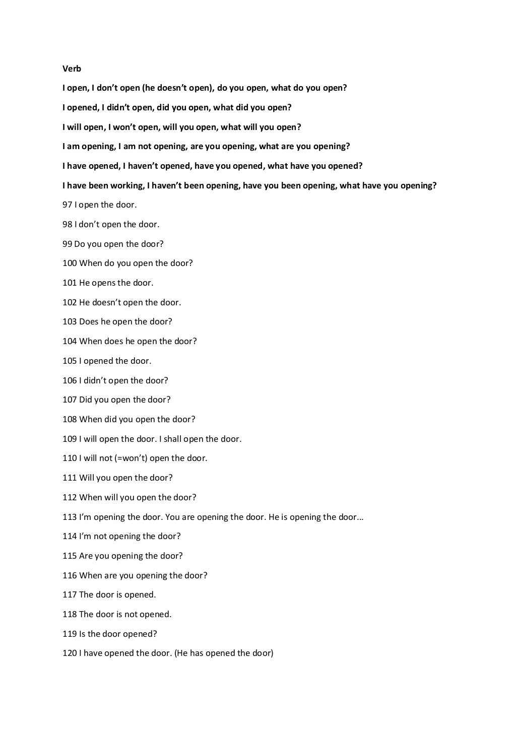 Basic English Sentences Examples PDF Basic English Sentences Examples PDF