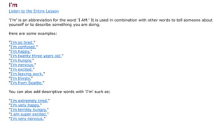 Basic english speaking | PPTX