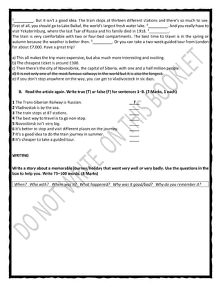 Basic english test term exam (1) | PDF