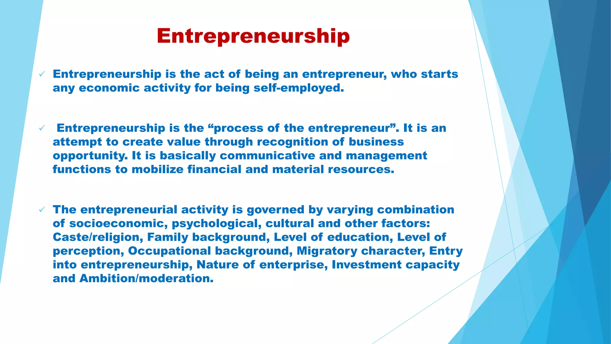 Basic entrepreneurship & design thinking | PPTX