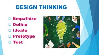 Basic entrepreneurship & design thinking | PPTX