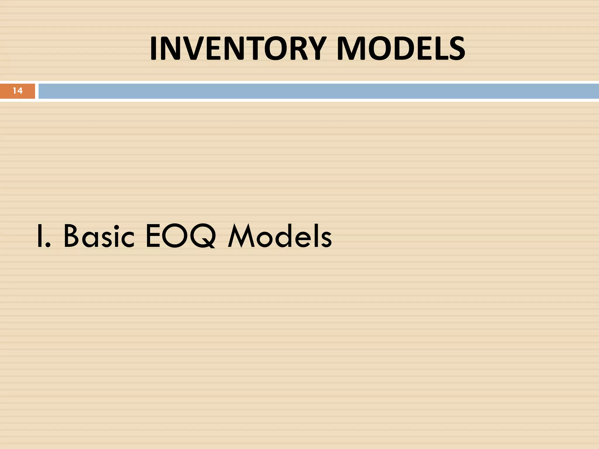 Basic EOQ Model, Quantity Discount, Economic Lot Size | PDF