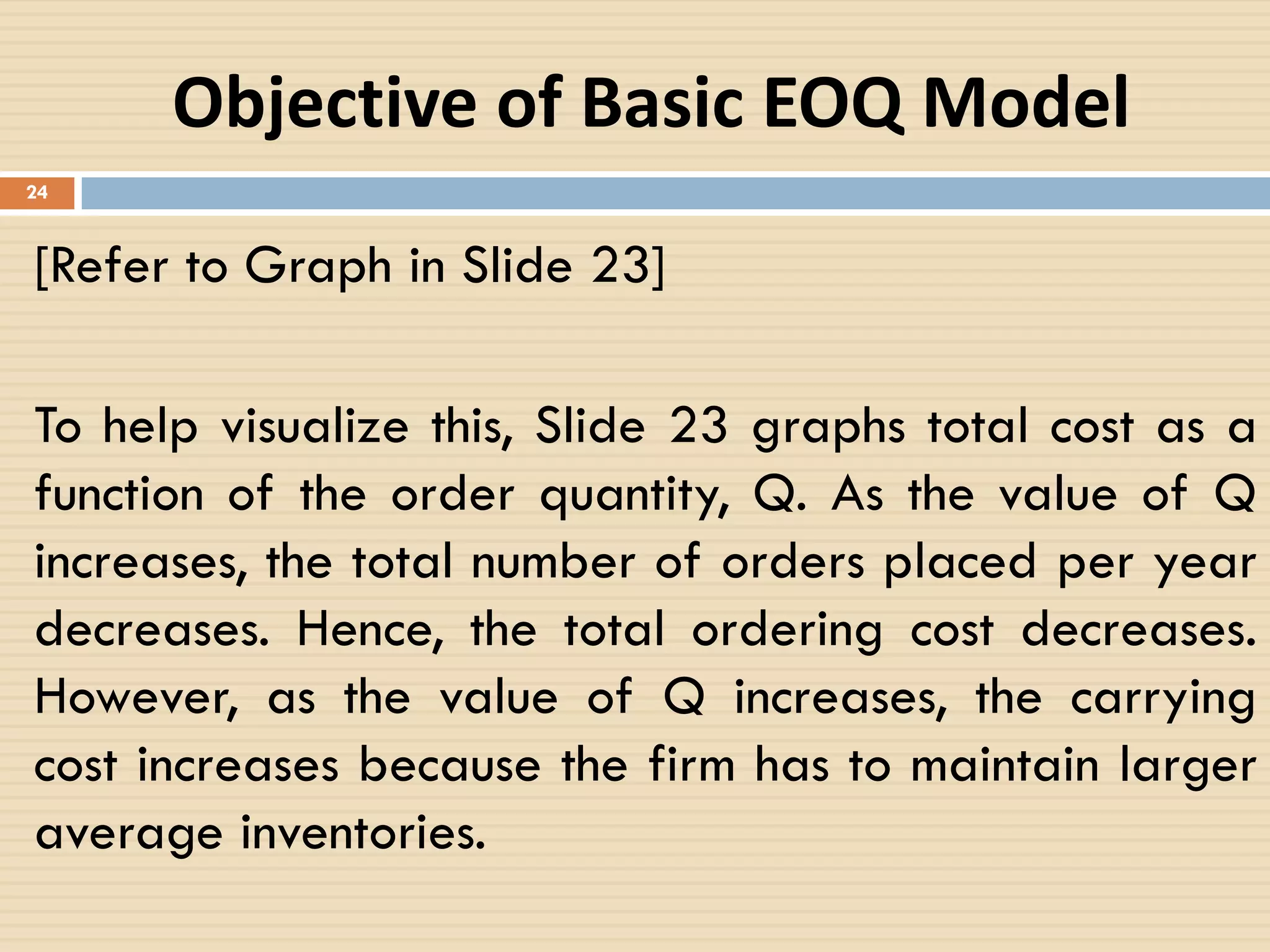 Basic EOQ Model, Quantity Discount, Economic Lot Size | PDF