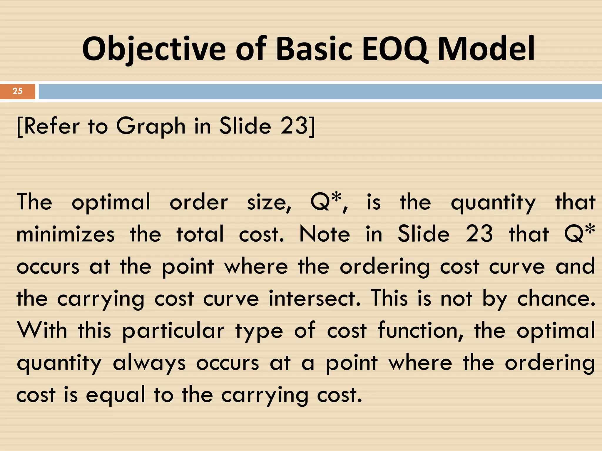 Basic EOQ Model, Quantity Discount, Economic Lot Size | PDF