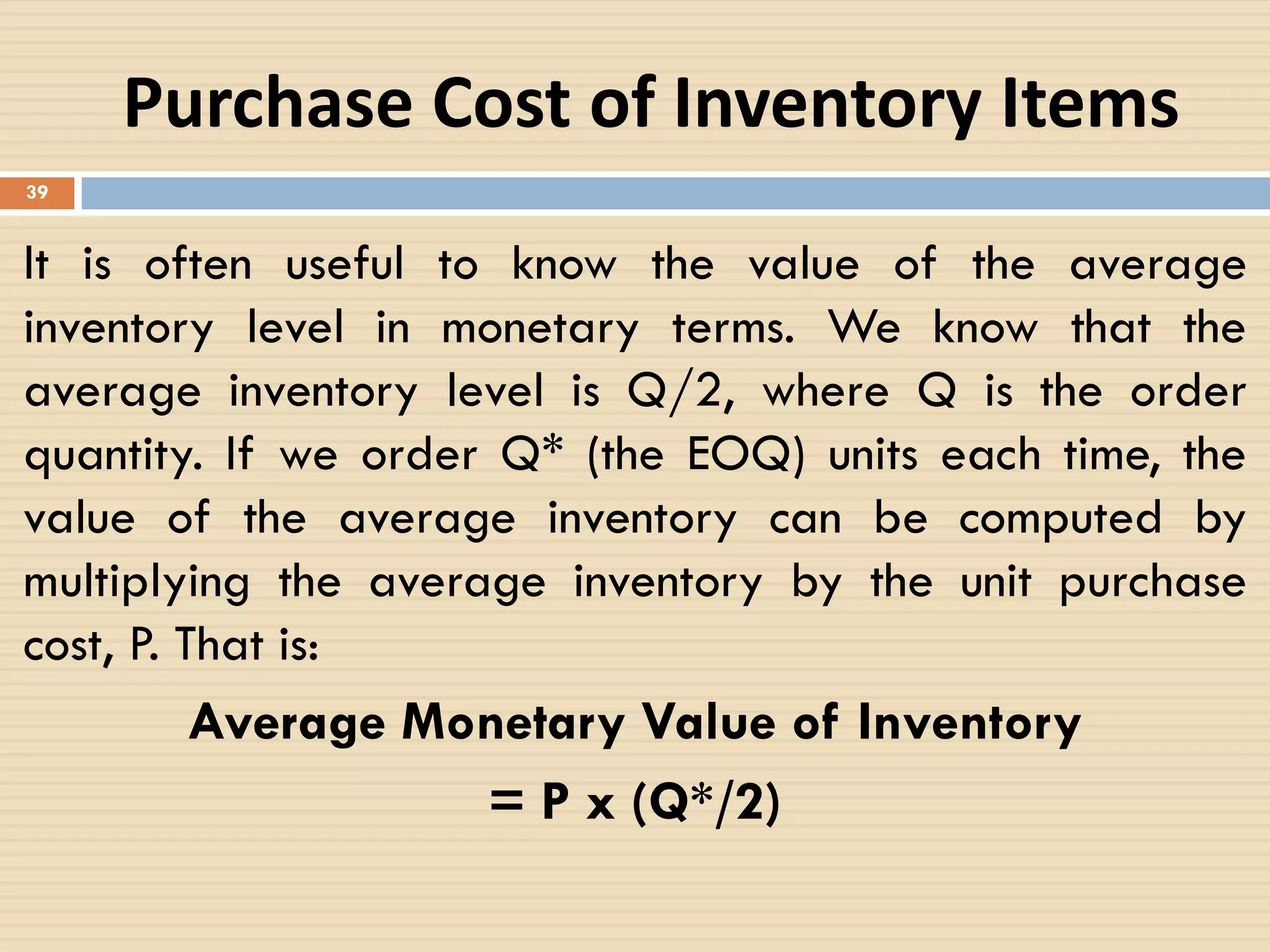 Basic EOQ Model, Quantity Discount, Economic Lot Size | PDF