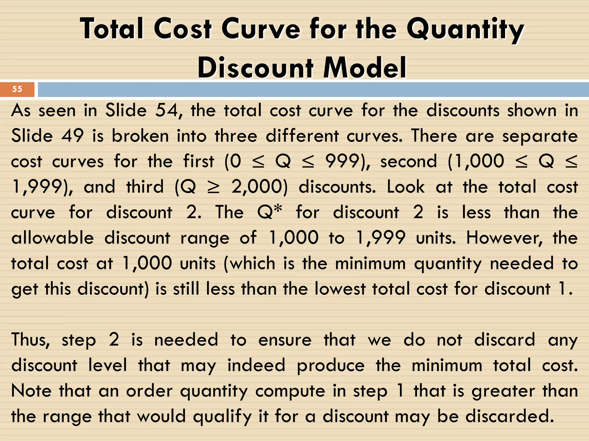 Basic EOQ Model, Quantity Discount, Economic Lot Size | PDF