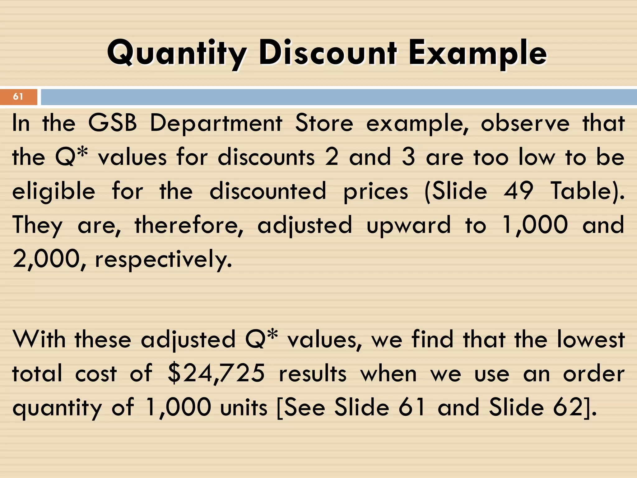 Basic EOQ Model, Quantity Discount, Economic Lot Size | PDF