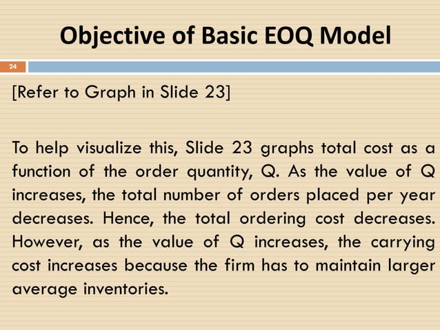 Basic EOQ Model, Quantity Discount, Economic Lot Size | PDF