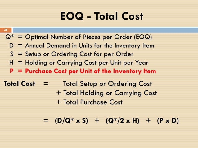 Basic EOQ Model, Quantity Discount, Economic Lot Size | PDF
