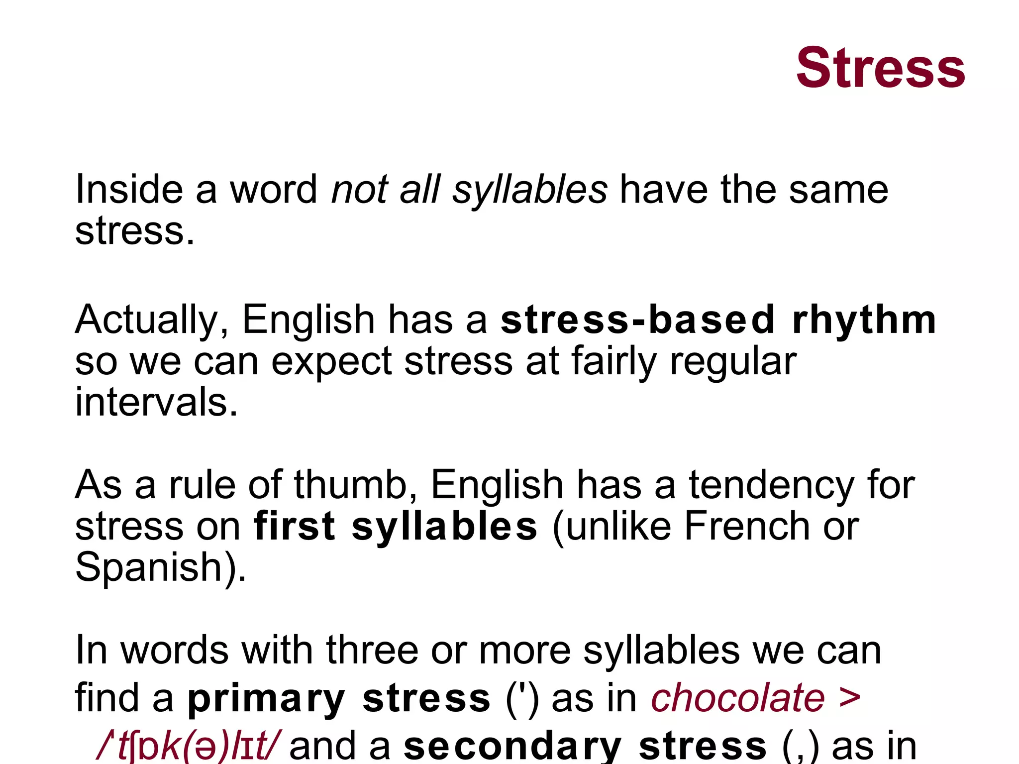 Basic English phonetics | ODP