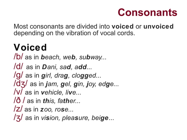 Basic English phonetics | ODP