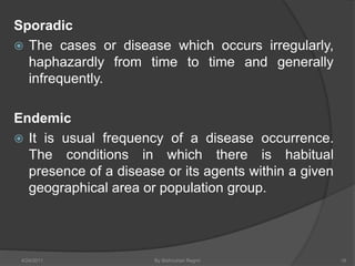 Basic epidemiology | PPTX