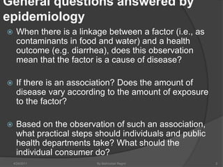 Basic epidemiology | PPTX