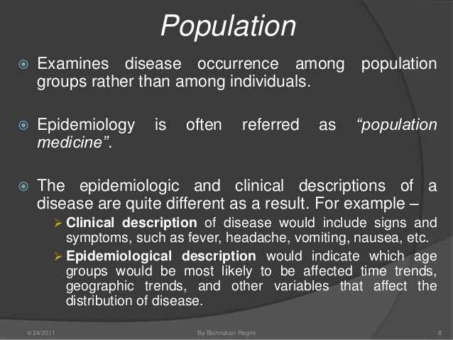 Basic epidemiology