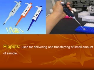 Basic equipment and their function used in medical laboratory | PPT