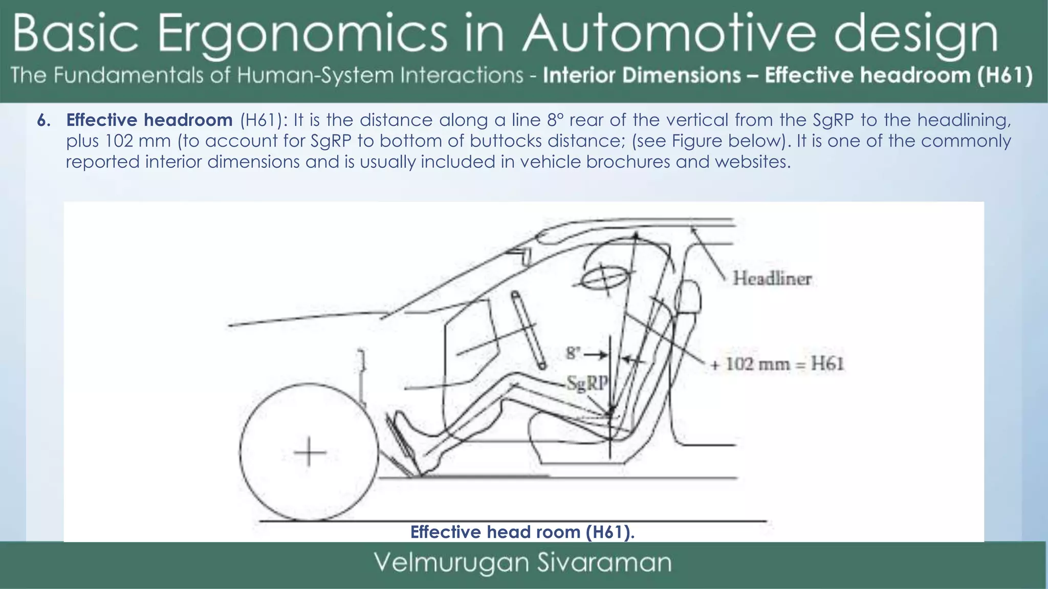 Basic ergonomics in automotive design | PDF