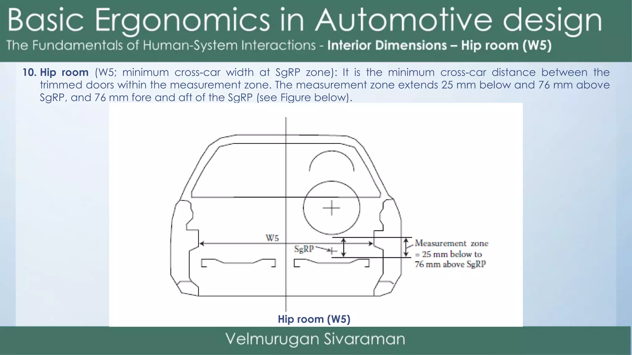 Basic ergonomics in automotive design | PDF