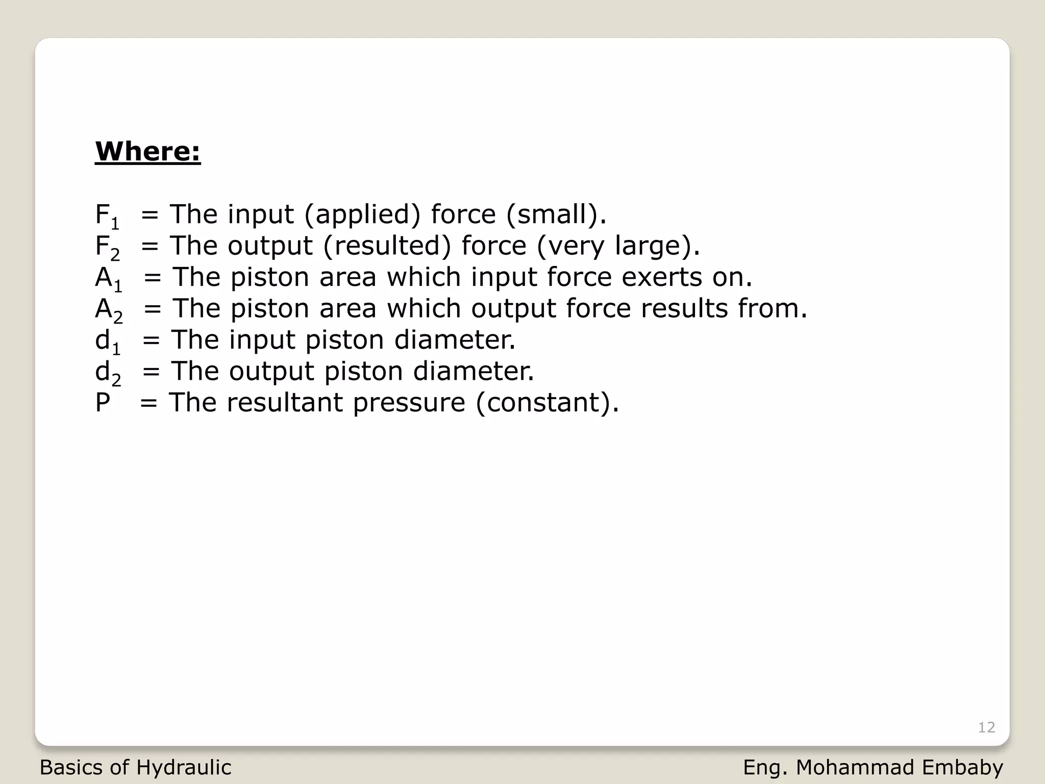 Basics of hydraulics- أساسيات الهيدروليك | PDF