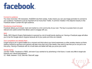 Basic eSport Team Marketing | PDF