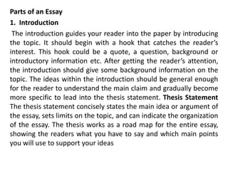 basic essay structure.pptx basic english | PPTX