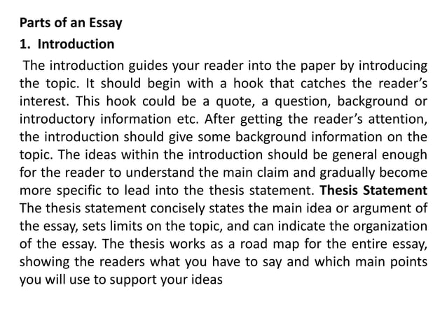 basic essay structure.pptx basic english | PPT