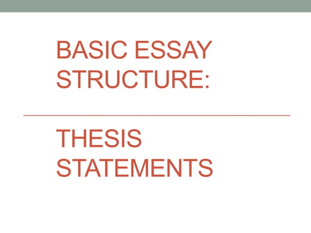 Basic Essay Structure | PPT