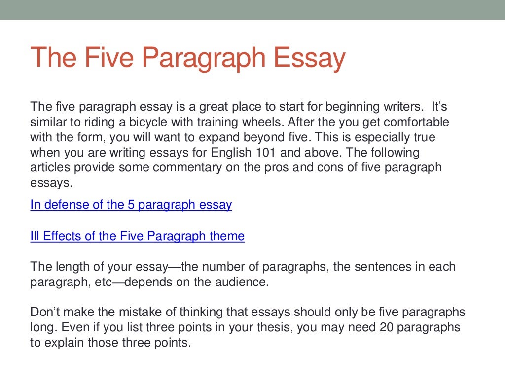Basic Essay Structure