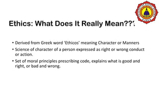 Basic ethics | PDF