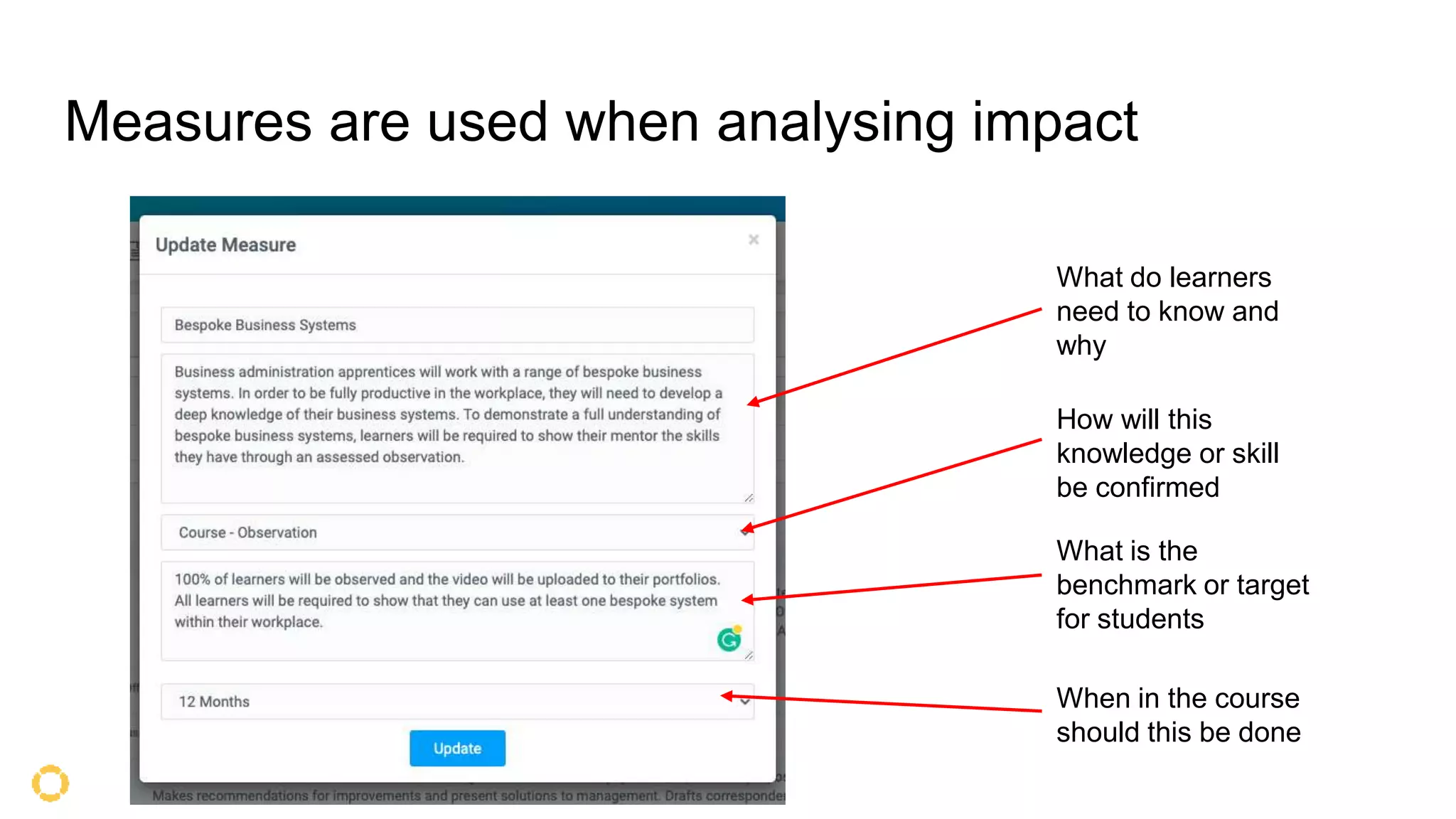Apprenticeship Assessment & Curriculum Plan - Basic Example | PPTX